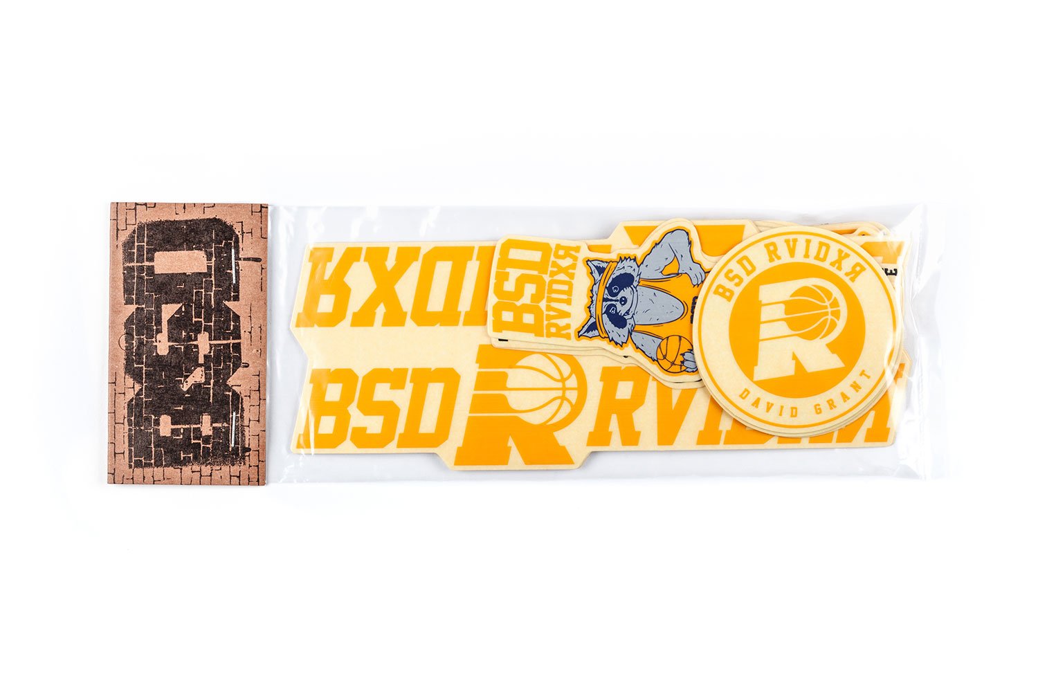 BSD BMX - Raider Frame Sticker Pack - David Grant signature