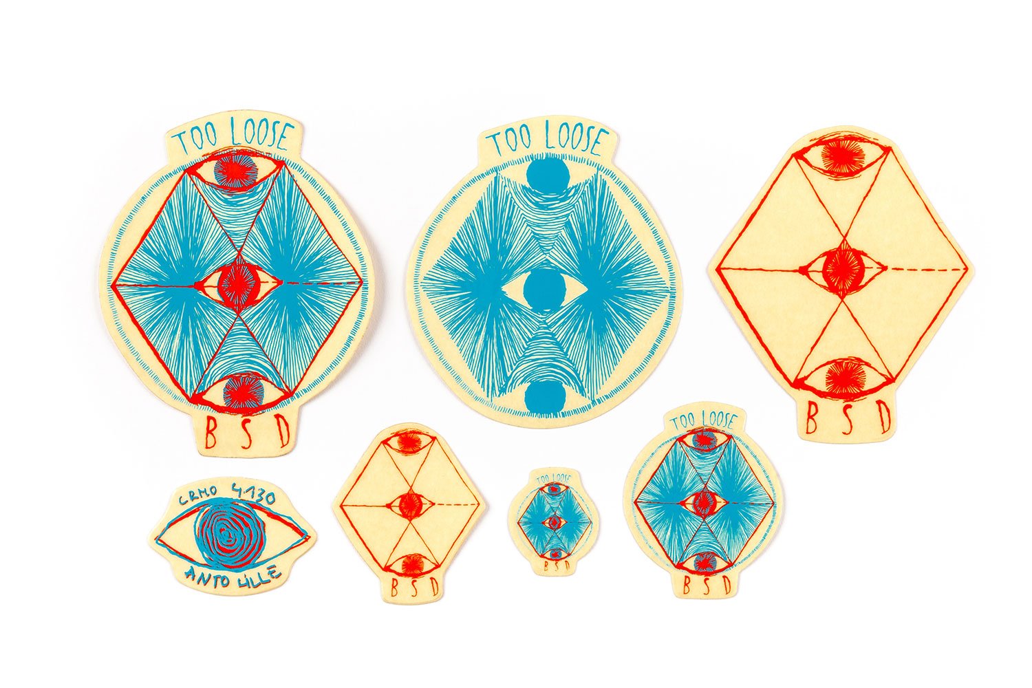 BSD BMX - Too Loose Frame Sticker Pack