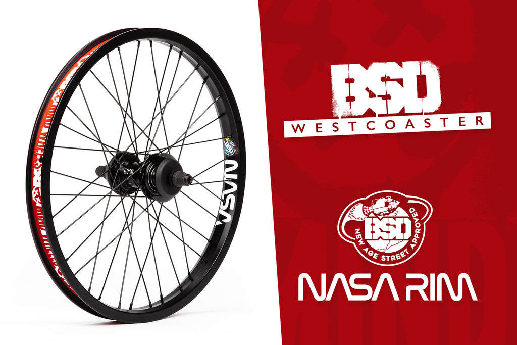 BSD WEST COASTER MIND WHEEL - complete pro spec freecoaster BMX wheel ...